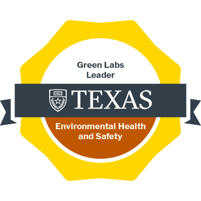 EHS Green Labs Leader Badge | Environmental Health & Safety (EHS)